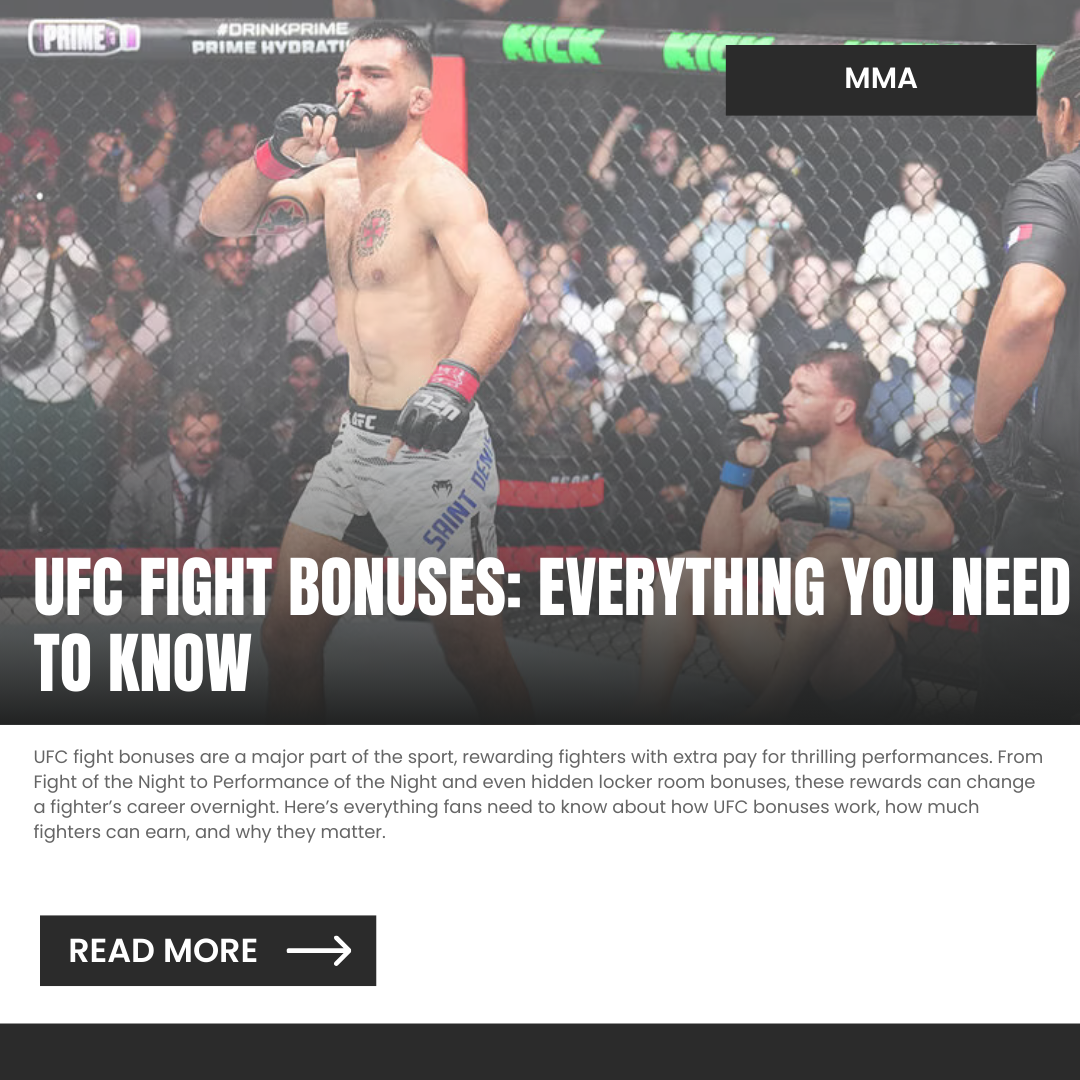 UFC Fight Bonuses: Everything You Need to Know - Grapplers Graveyard