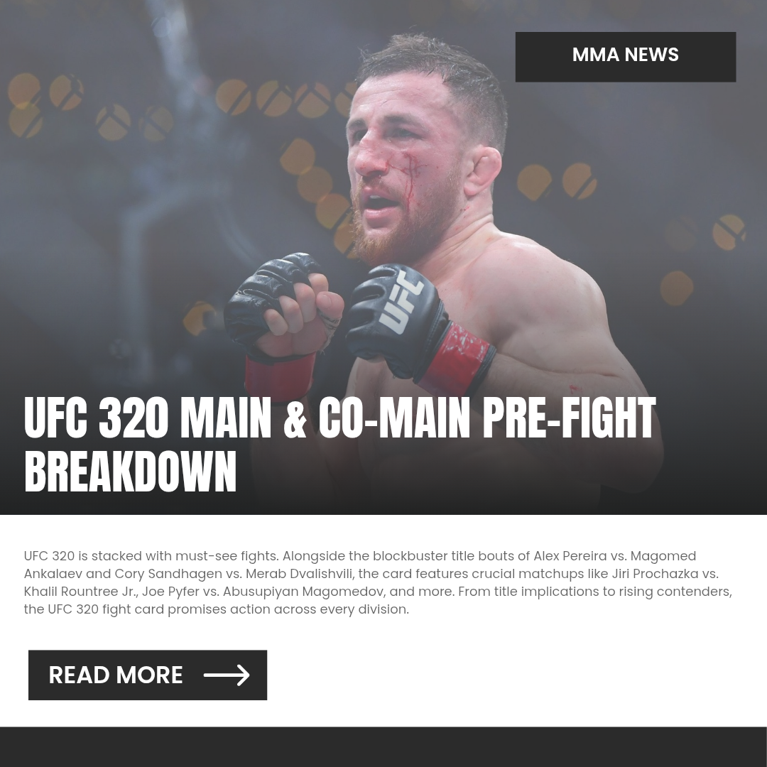 UFC 320 Main & Co-main Pre-Fight Breakdown - Grapplers Graveyard